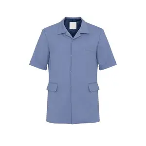 AYA DESIGN Short Sleeve Tailored Shirt Jacket L'île Déserte Collection