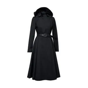 RAINSISTERS Trench Coat For Spring: Timeless - Black