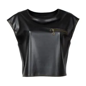 Contrast Stitching Blouses