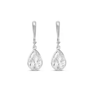 SHYMI Victorian Style Fancy Shape Drop Earrings Pear - Silver
