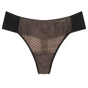 VERDANT INTIMATES Dot Mesh Thong