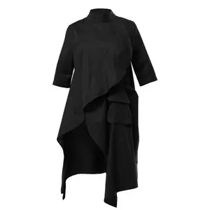 METAMORPHOZA Asymmetric Loose Shirt - Black