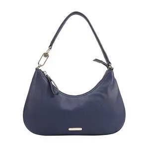 PAUL COSTELLOE Tirana Leather Shoulder Bag Iris - Blue