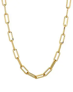 CRYSTALS AND CO Gold Paper Clip Necklace - Yellow