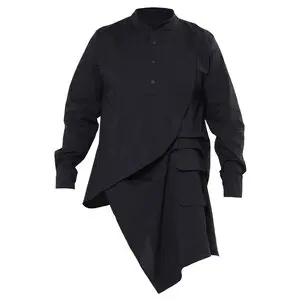 METAMORPHOZA S Extravagant Long Shirt - Black