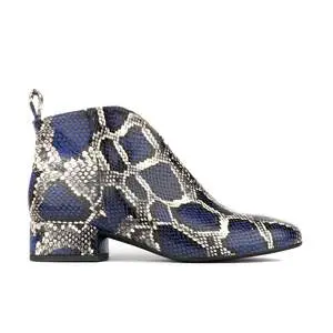 EMBASSY LONDON USA Iris Snake Leather Ankle Boot With Soft Insoles