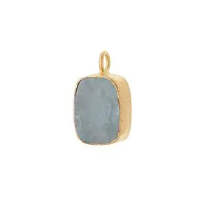 GODDESS CHARMS Eletal Crystal Aquamarine Water Zodiac Signs - Gold