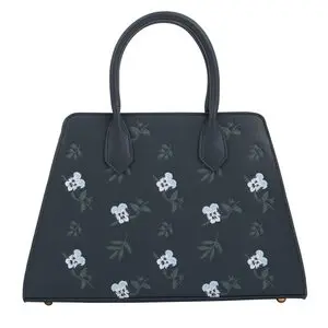 FABLE ENGLAND Ditsy Navy Structured Tote - Blue