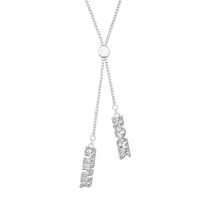 CARTERGORE Rock Star Slider Necklace - Silver