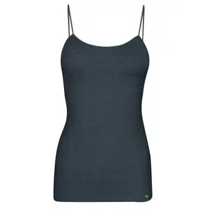 ZD ZERO DEFECTS Afrodita Spaghetti Top Soy Fiber Ultra-soft Comfort Color Graphite - Grey