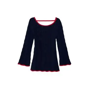 THISISU COLLECTION Marea Beachwear Navy Knit Dress