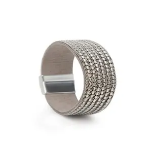Saachi Multi-strand Mesh Bracelet - Silver
