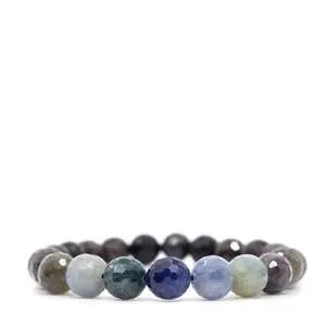 Shar Oke Blue / Grey Ombre Grey Emerald Bracelet - Blue/grey