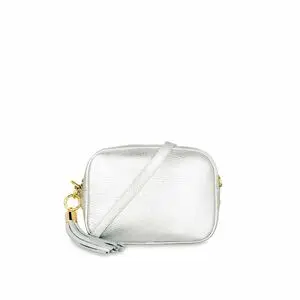 APATCHY LONDON The Tassel Leather Crossbody Bag - Silver