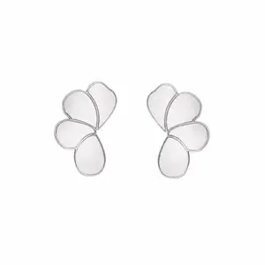 SILVER MOON Soft Bloom Sterling Earrings - Silver