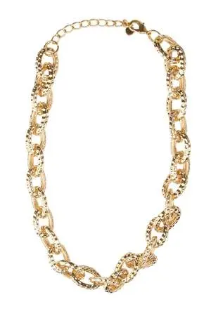 Saachi Hammered Chain Necklace - Gold
