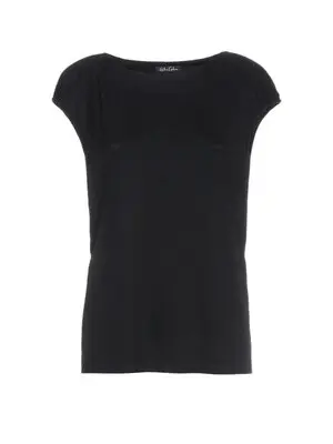 HELENE GALWAS Bea Viscose Sleeveless Top - Black
