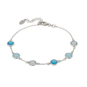 LATELITA Silver / Blue Sardinia Bracelet Silver The Blues - Silver/blue