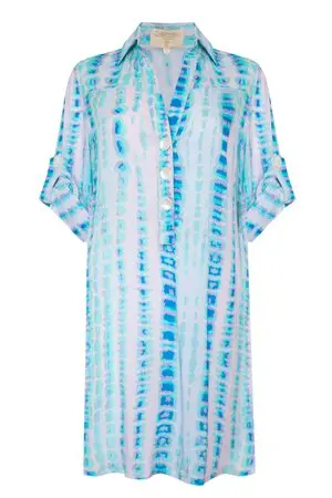 SOPHIA ALEXIA Caribbean Rain Beach Shirt - Blue