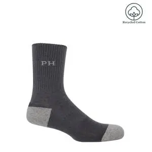 PEPER HAROW - MADE IN ENGLAND Reversible Sport Socks - Grey