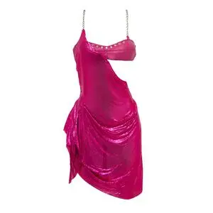 PALOMA LIRA Metal Heart Dress Fiucsa - Black