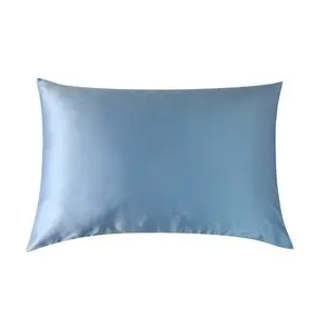 SOFT STROKES SILK Luxury Pure Mulberry Silk Pillowcase - Blue