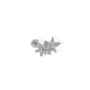 MARTINA ROZENBERG SMIRA JEWELRY Double Star Mono Earring - Silver