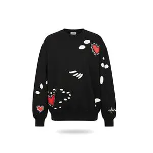 THE GT ATELIER Heart Work Sweatshirt - Black