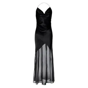 AGGI BY HALEWSKI Clarissa Maxi Evening Dress - Black