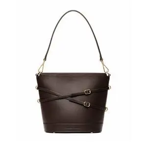 OWLISH STUDIO Glacier Vegan Leather Bucket Bag Espresso - Brown