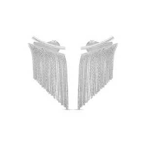 SHYMI Fringe Earrings - Short Silver