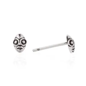 LEE RENEE Tiny Voodoo Ghede Earrings - Silver