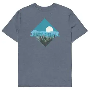 ANCHOR & CREW Heather Just Roam. Seeker Organic Cotton T-shirt - Blue