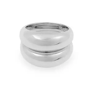 Côté Caché Lux Dome Ring Set - Silver