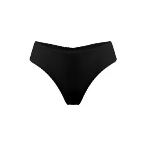 DARILY UNDERWEAR Microfiber Brazilian Panties - Black