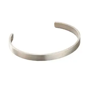 POSH TOTTY DESIGNS Brushed Sterling Cuff Bangle - Silver