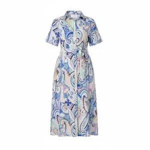 FRANCHETTI BOND Giralda Paisley Shirt Dress