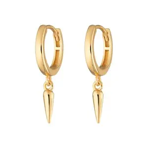 SCREAM PRETTY Claw Charm Hoop Earrings - Gold