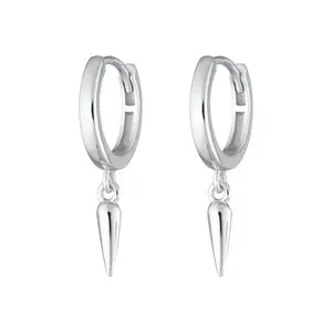 SCREAM PRETTY Claw Charm Hoop Earrings - Silver