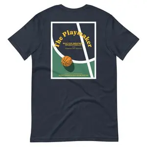 ANCHOR & CREW Navy The Playmaker Basketball Club League Organic Cotton T-shirt - Blue