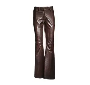 MAISON SEL Leather Pants - Brown