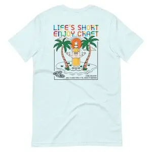 ANCHOR & CREW Ice Enjoy Craft Dial-a-local Organic Cotton T-shirt - Blue