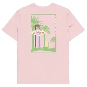 ANCHOR & CREW Cotton Las Vegas Landmark Organic Cotton T-shirt - Pink