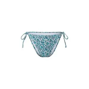AQVA SWIMWEAR Print Tortuga Bikini Bottom - Blue
