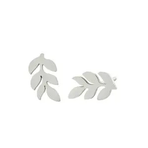 STARFISH PROJECT Rowen Leaf Stud Earrings - Silver