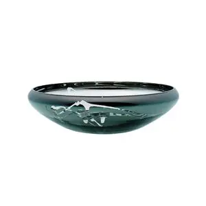 An&Angel Deco Flat Splashed Mirror Bowl - Silver