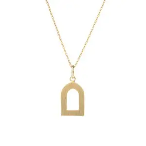 SHEIDA FARROKHI Sahra Solid Yellow Gold Pendant Necklace - Gold/yellow