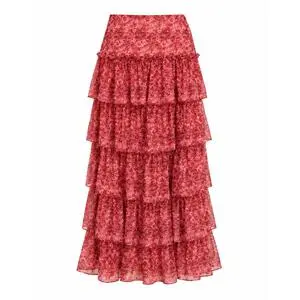 Mind Traveler Azahar Pink Skirt - Red