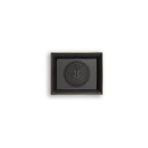 Mojjere Porcelain Pocket Tray Matte & Gold Design - Black