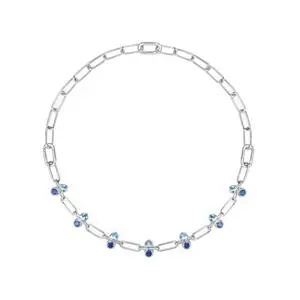 Arte Madrid Toggle Kaleidoscopic Link Necklace & Bracelet Light - Blue
